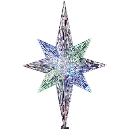 Click here for Kurt S. Adler Polar Star Treetop w/ LED Color-Chan... prices