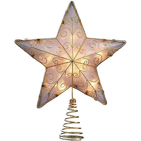 Click here for Kurt Adler Gold Reflector Lighted Star Christmas T... prices