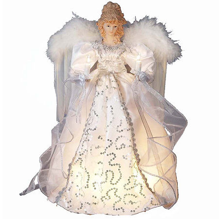 Click here for Kurt Adler 14 White And Silver Angel Lighted Chris... prices
