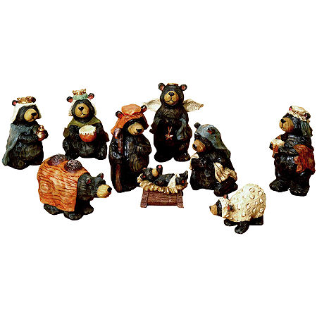 Click here for Kurt Adler Bear Nativity Set Of 9 Figures  One Siz... prices