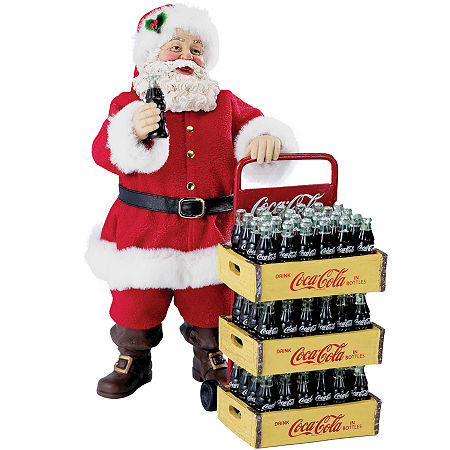 Click here for Kurt Adler 10.5 Coca Cola Santa with Delivery Cart... prices