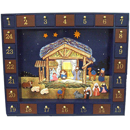 Kurt S. Adler 16.75in. 25pc. Nativity Advent Calendar
