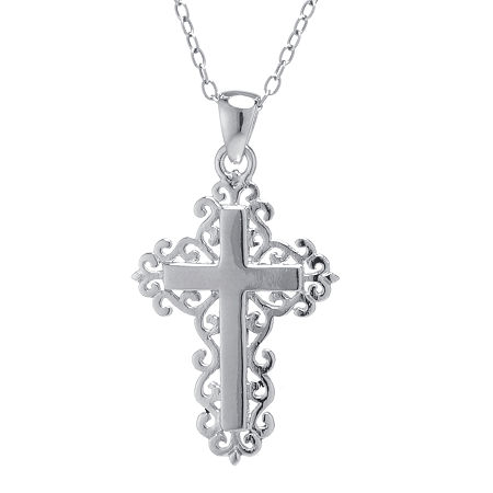 Click here for Silver Treasures Womens Cross 18 Inch Pendant Neck... prices