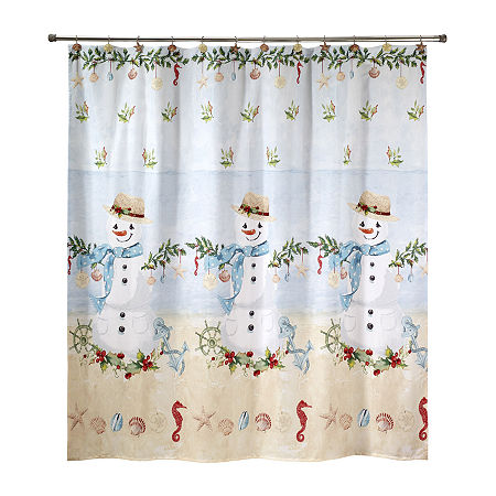 Click here for Avanti Coastal Snowman Shower Curtain prices