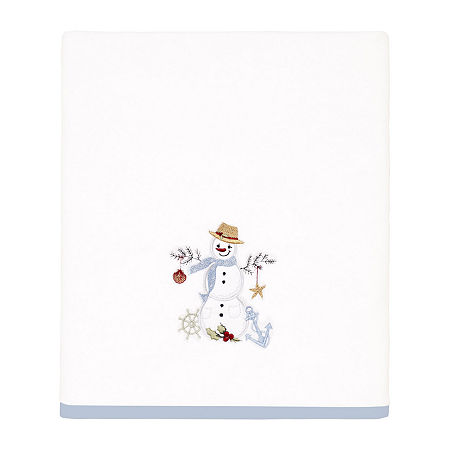 Avanti Coastal Snowman Bath Towel Collection