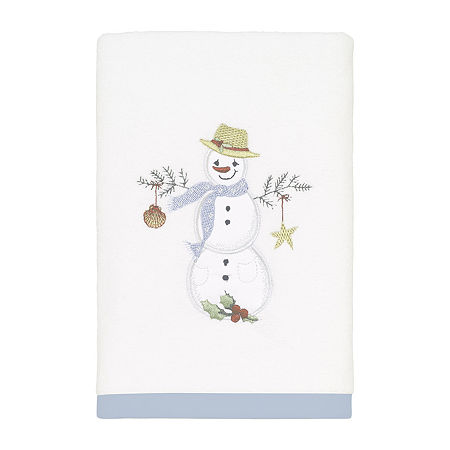 Avanti Coastal Snowman Bath Towel Collection