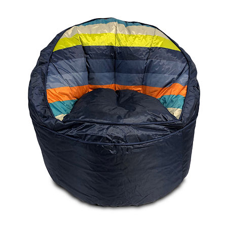 Click here for Striped Sofa Chair  One Size  Blue prices