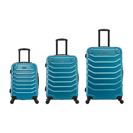 InUSA Endurance Lightweight Hardside Spinner Luggage Set  3 piece - Open Green