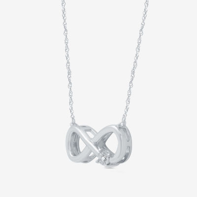 YES, PLEASE! Diamond-Accent Sterling Silver Infinity Pendant Necklace ...