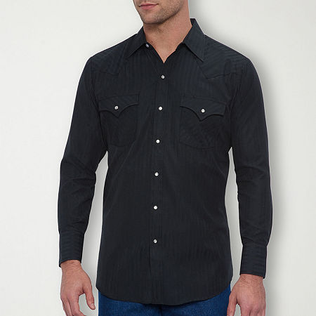 Click here for Ely Cattleman Mens Tonal Snap Front Long Sleeve Cl... prices