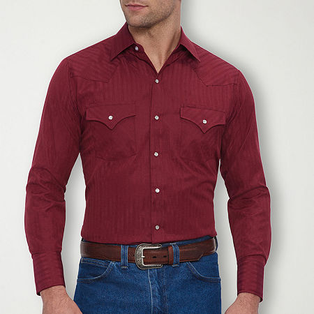 Click here for Ely Cattleman Mens Tonal Snap Front Long Sleeve Cl... prices