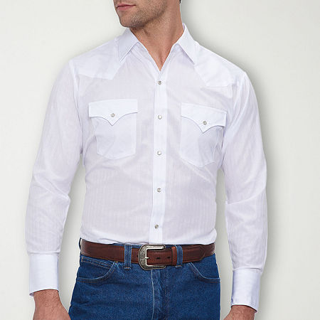 Click here for Ely Cattleman Mens Tonal Snap Front Long Sleeve Cl... prices