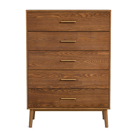 Click here for Pinner 5-Drawer Chest  One Size  Brown prices