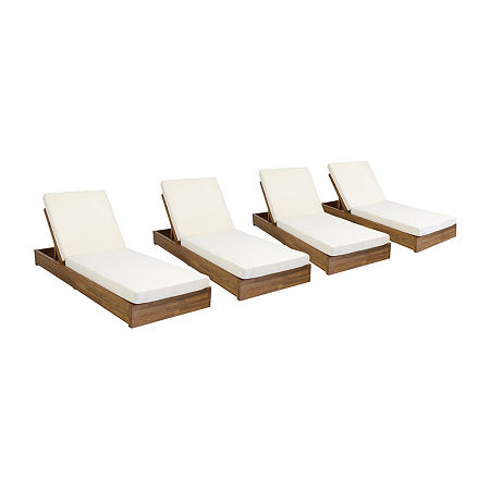 Click here for Ian Adjustable 4-pc. Lounge Chair  One Size  White prices