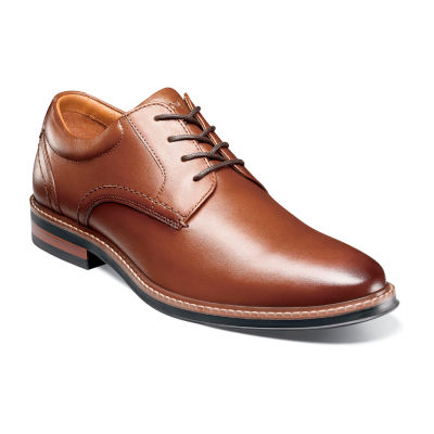 Nunn Bush Mens Calderone Plain Oxford Shoes, Color: Cognac - JCPenney