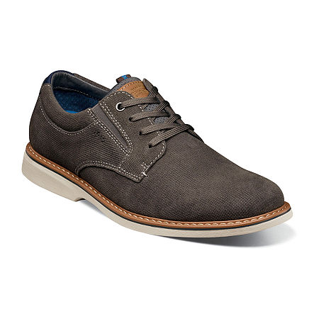 Mens Otto Plain Toe Lace Up Oxford Shoes - Gray