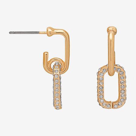 Click here for Bijoux Bar Delicates Womens Glass Paperclip Drop E... prices