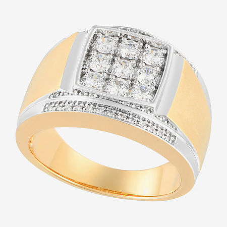 Click here for Mens Cubic Zirconia 14K Gold Over Silver Sterling... prices