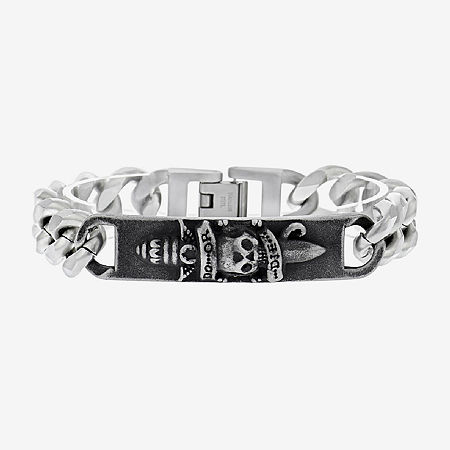 Click here for Mens Stainless Steel 8 1/2 Inch Solid Cuban Hypoal... prices