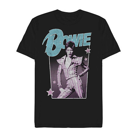Click here for Mens Short Sleeve Bowie Graphic T-Shirt  Large  Bl... prices