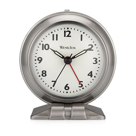 Click here for Westclox Silver Metal Alarm Clock  One Size  Silve... prices
