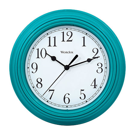 Click here for Westclox 9 Teal Round Simplicity Wall Clock  One S... prices