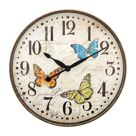 Click here for Westclox 12 Round Butterfly Wall Clock  One Size... prices