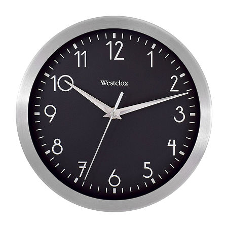 Click here for Westclox 9 Aluminum Wall Clock  One Size  Black prices