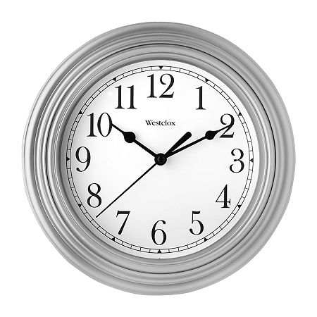 Click here for Westclox 9 Silver Round Analog Wall Clock  One Siz... prices