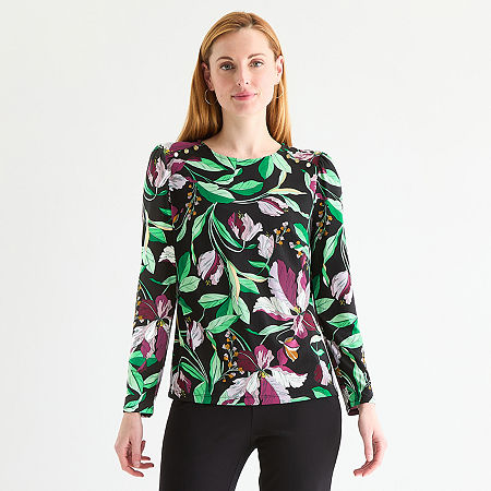 Click here for Liz Claiborne Womens Tall Crew Neck Long Sleeve Bl... prices