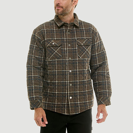 Click here for Mens Hallstatt Wool Content Quilted Plaid Shirt Ja... prices
