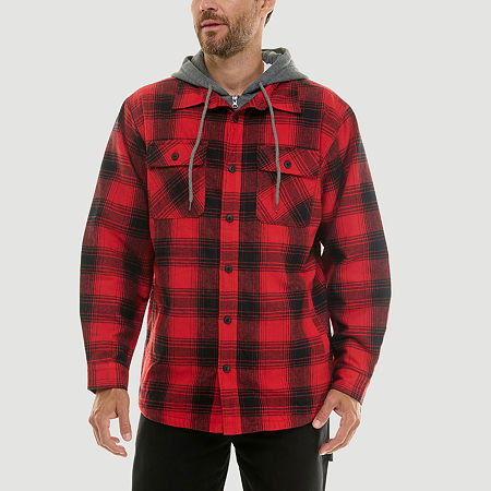 Click here for Mens Smiths Sherpa-Lined Flannel Shirt Jacket - Re... prices