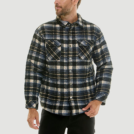 Click here for Mens Hallstatt Wool Content Quilted Plaid Shirt Ja... prices