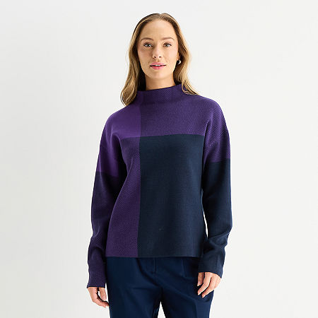 Click here for Liz Claiborne Womens Mock Neck Long Sleeve Pullove... prices