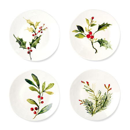 Click here for Certified International Holly Vines Dessert Plates... prices
