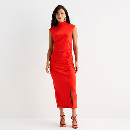 Click here for Worthington Womens Sleeveless Midi Bodycon Dress... prices