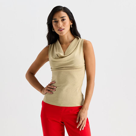 Click here for Worthington Womens Cowl Neck Sleeveless Blouse  X-... prices