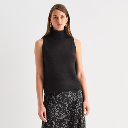 Click here for Worthington Womens Funnel Neck Sleeveless Pullover... prices