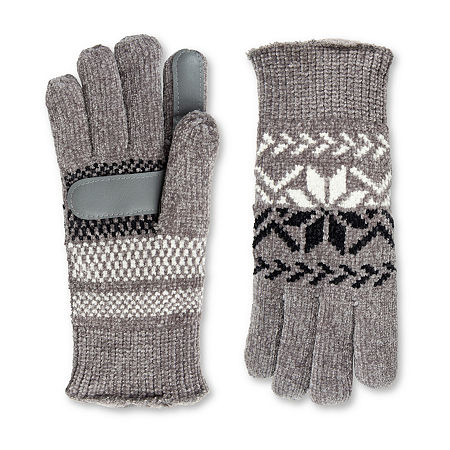Click here for Isotoner Recycled Chenille Snowflake With Smartouc... prices