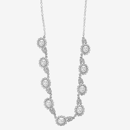 Click here for Monet Jewelry Timeless Silver Tone Halo Womens 17... prices