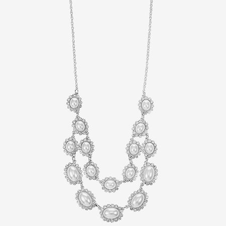 Click here for Monet Jewelry Timeless Silver Tone Halo Multi Laye... prices