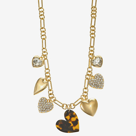 Click here for Liz Claiborne Gold Tone Charm Womens 17 Inch Colla... prices