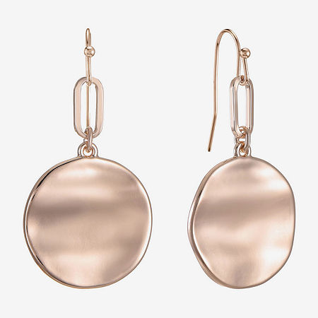 Click here for Liz Claiborne Wavy Coin Womens Paperclip Drop Earr... prices