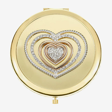 Click here for Monet Jewelry Gold Tone Gold Tone Heart Compact Mi... prices
