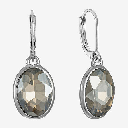Click here for Monet Jewelry Womens Glass Oval Drop Earrings  One... prices