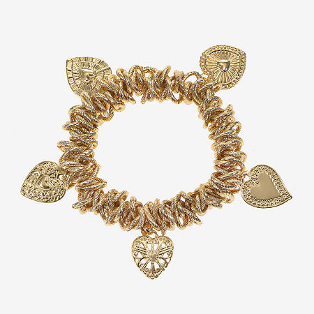 Click here for Monet Jewelry Gold Tone Radiant Stretch Womens Hea... prices