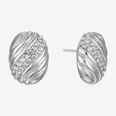 Click here for Monet Jewelry Glass 19mm Oval Stud Earrings  One S... prices