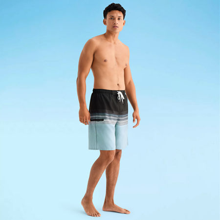 Click here for Burnside Mens Drawstring Waist Striped Swim Shorts... prices