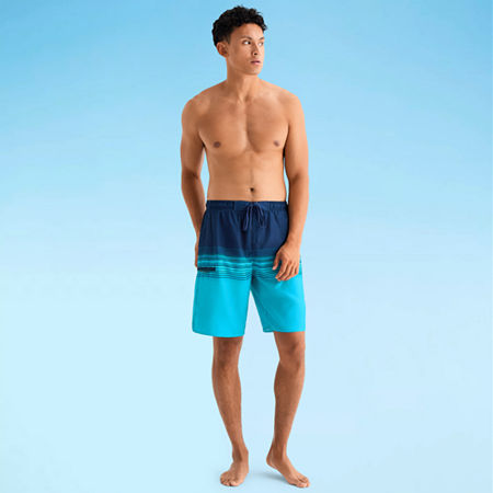 Click here for Burnside Mens Drawstring Waist Striped Swim Shorts... prices