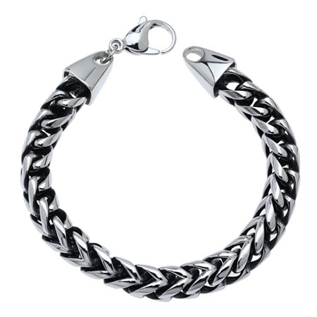 Click here for Mens Stainless Steel & Black IP 8 1/2 8mm Foxtail... prices